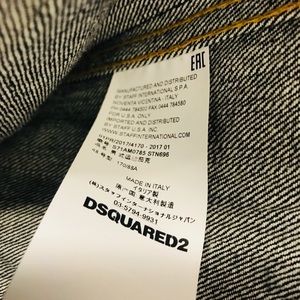 DSQUARED | Jackets & Coats | Dsquared2 Leatherdenim Jacket | Poshmark